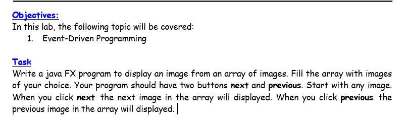 Solved Objectives: In this lab, the following topic will be | Chegg.com