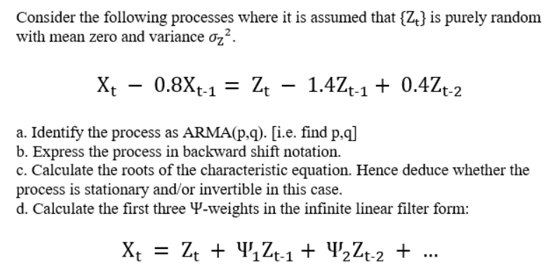 Solved Consider the following processes where it is assumed | Chegg.com