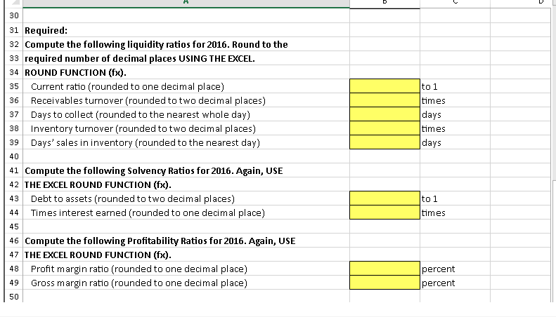 Solved Calculate Select Ratios 1. Use ratios to analyze a | Chegg.com