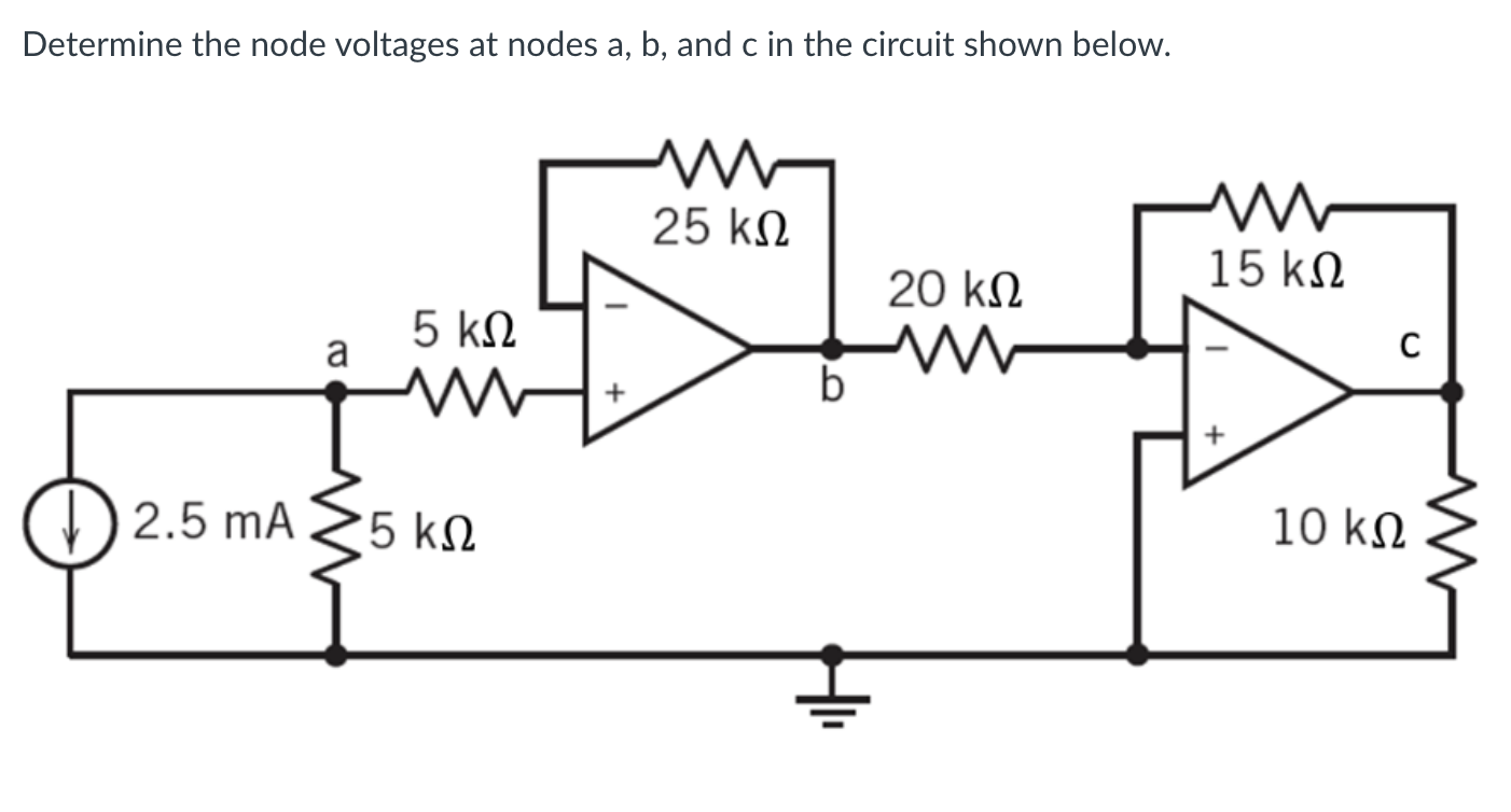 Solved Determine the node voltages at nodes a, b, and c in | Chegg.com