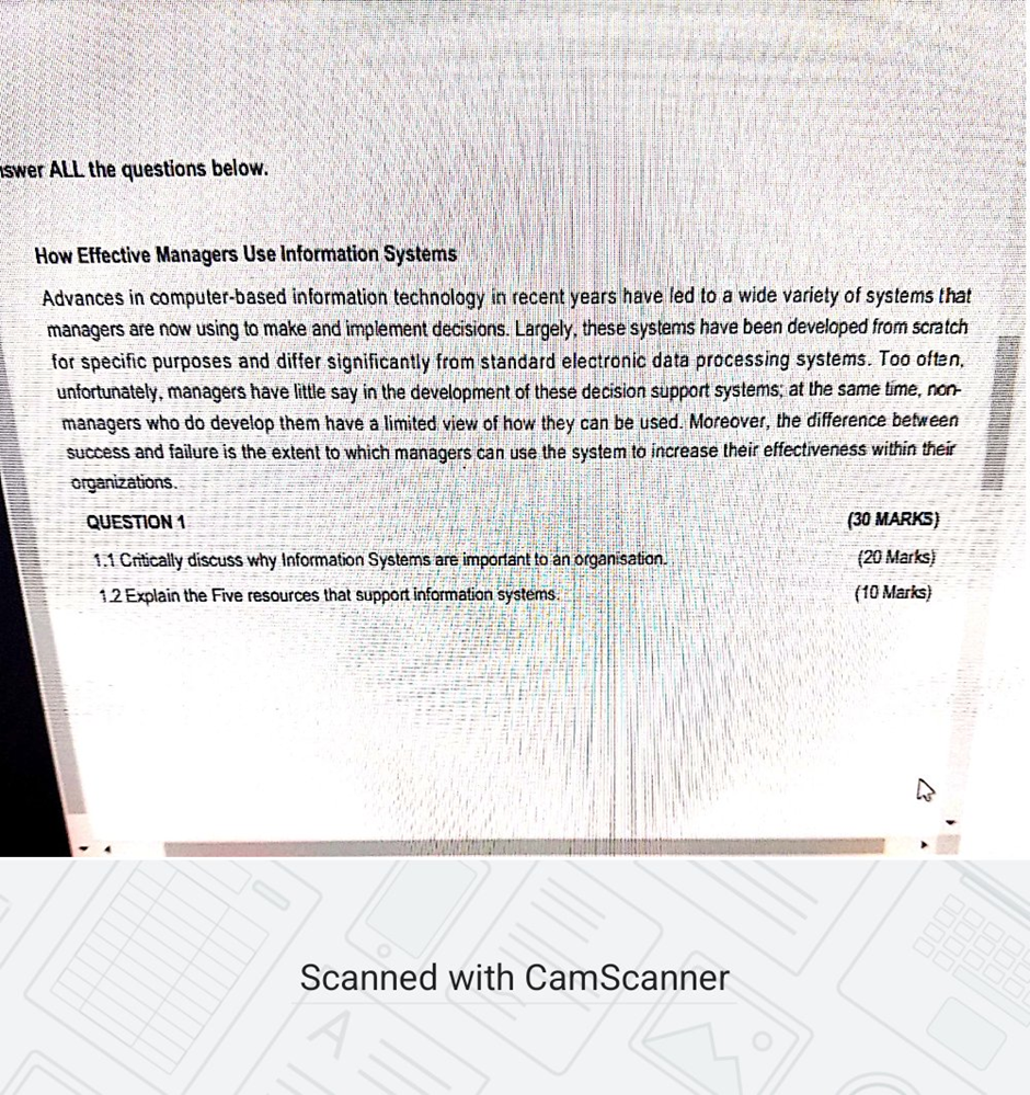 Solved How Effective Managers Use Information Systems | Chegg.com