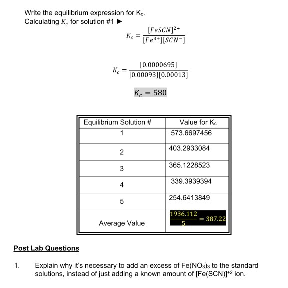 Solved Post Lab Questions 1. Explain why its necessary to | Chegg.com