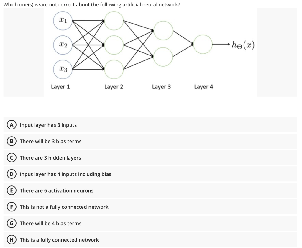 Solved Which one(s) is/are not correct about the following | Chegg.com