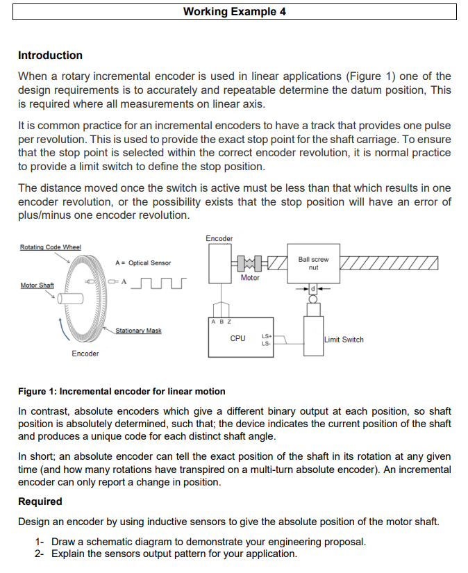 Working Example 4 Introduction When a rotary | Chegg.com