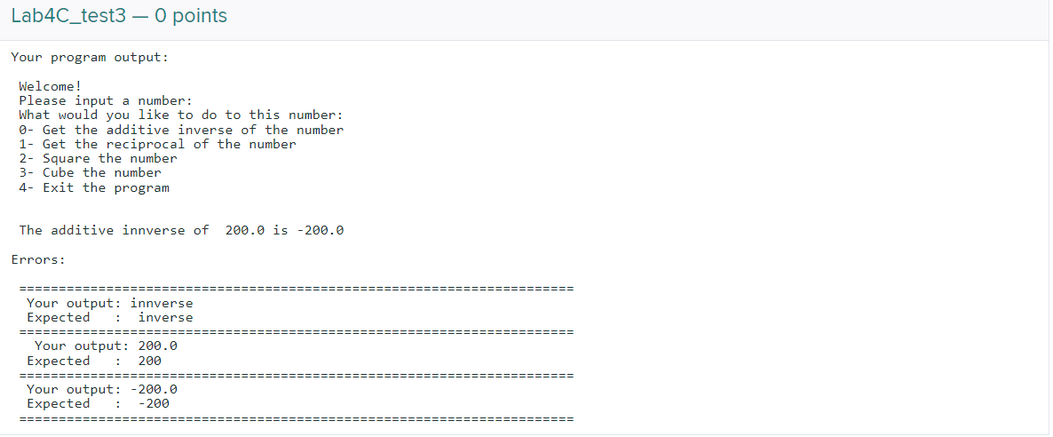Solved Your program output: Welcome! Please input a number: | Chegg.com