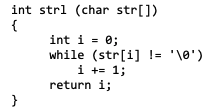 Solved A function, strl(), returns the length of a C-String | Chegg.com