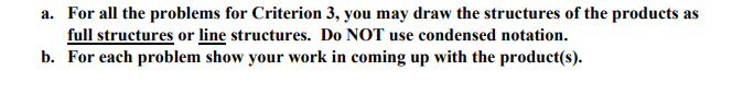 Solved a. For all the problems for Criterion 3, you may draw | Chegg.com