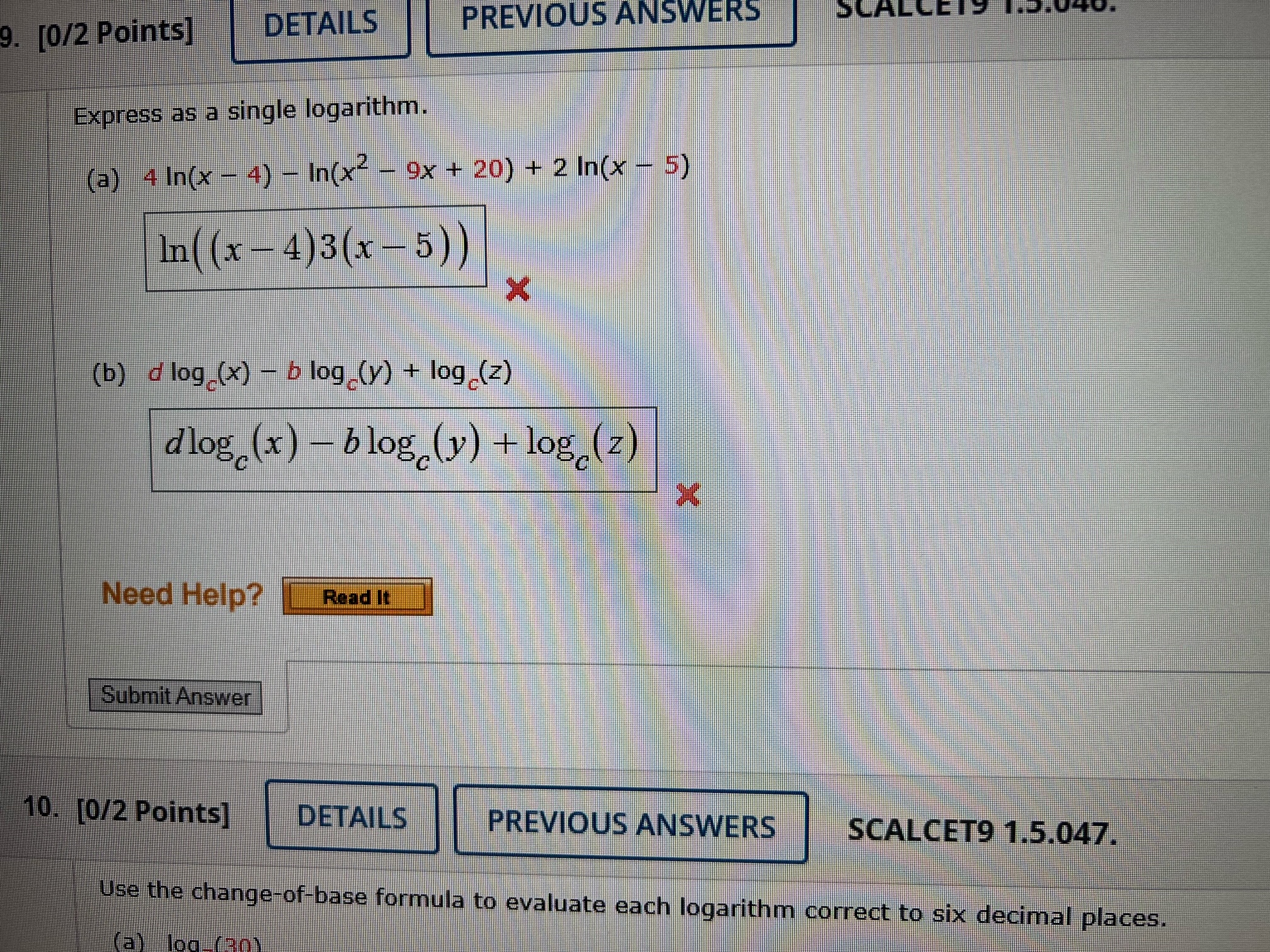 Solved 9. [0/2 Points] DETAILS Express as a single | Chegg.com
