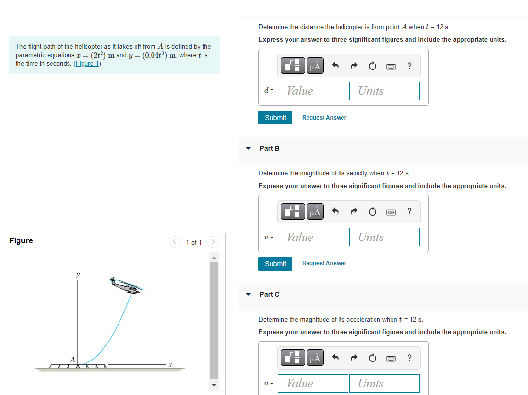 [Solved]: Determine the distance the helicopter is from po