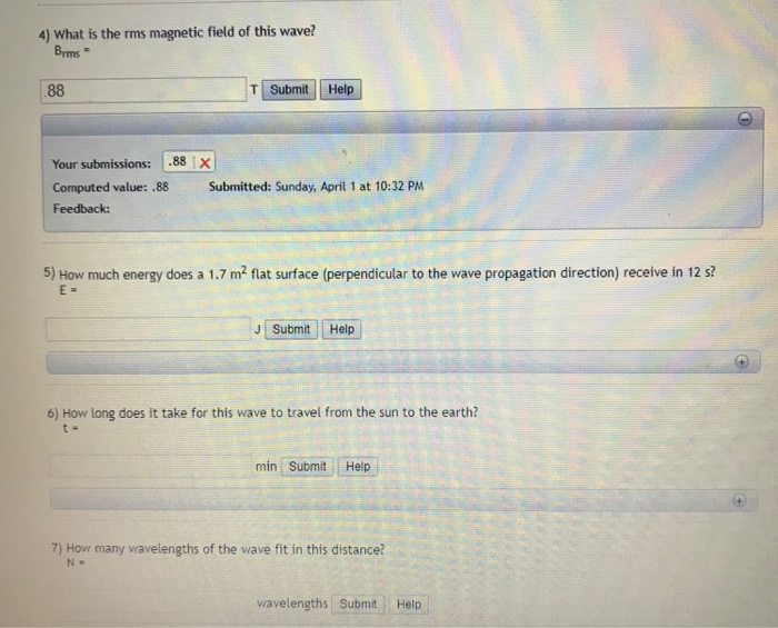 Solved Electromagnetic Energy An electromagnatic wave is | Chegg.com