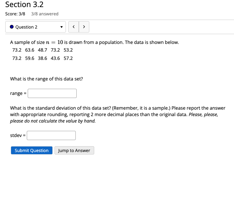 Solved Section 3.2 Score: 3/8 3/8 answered Question 2 = | Chegg.com