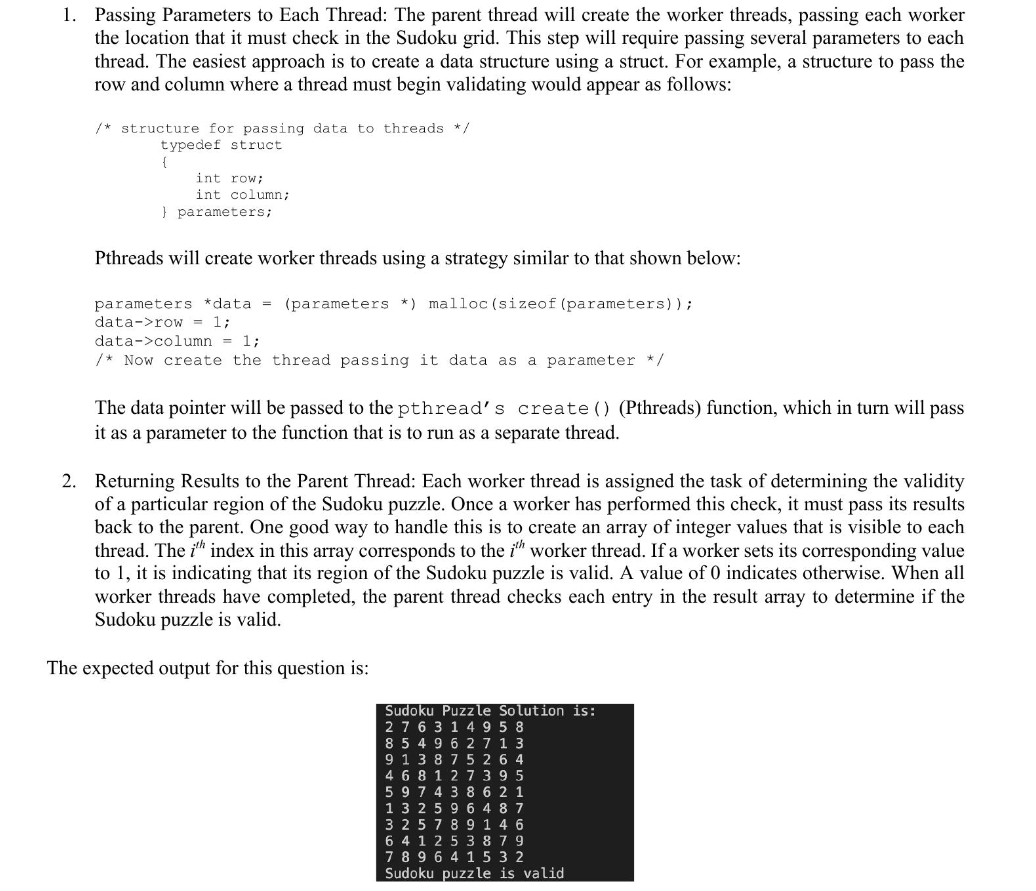 Solved Write a C program to validate the solution to the | Chegg.com