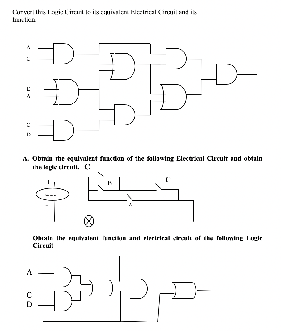 Solved Convert this Logic Circuit to its equivalent | Chegg.com