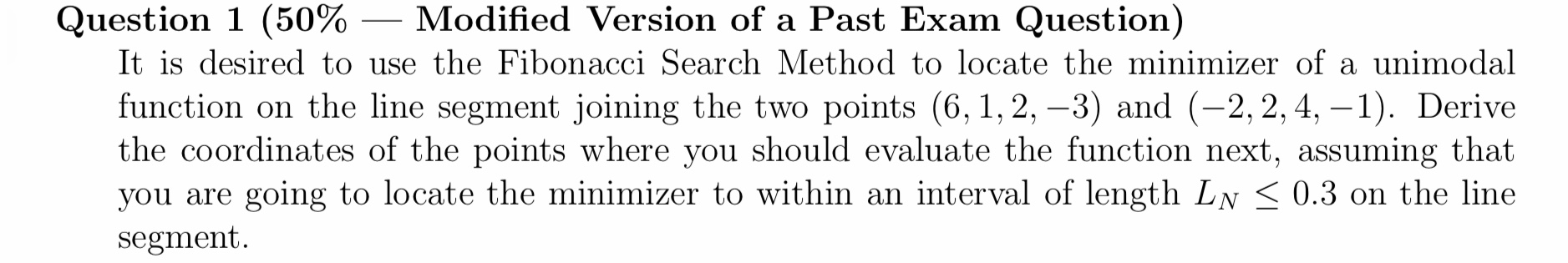 Solved Question 1 (50\% - Modified Version of a Past Exam | Chegg.com