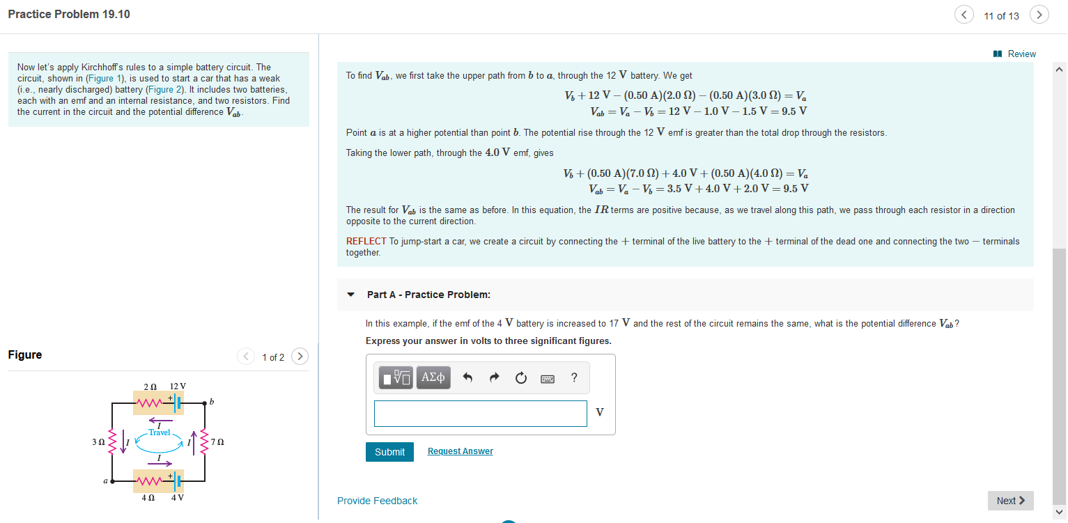 Solved Practice Problem 19.10 11 of 13 » MI Review Now let's | Chegg.com