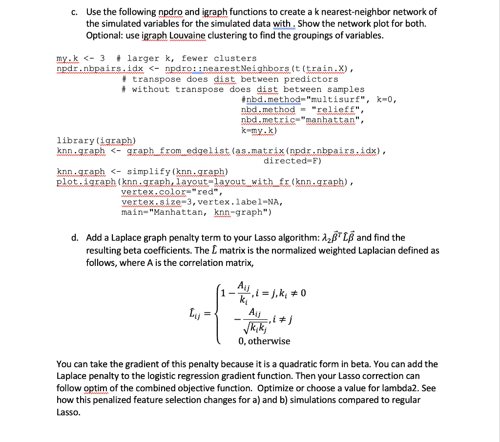 a. Modify the Ridge classification code from Harvey | Chegg.com