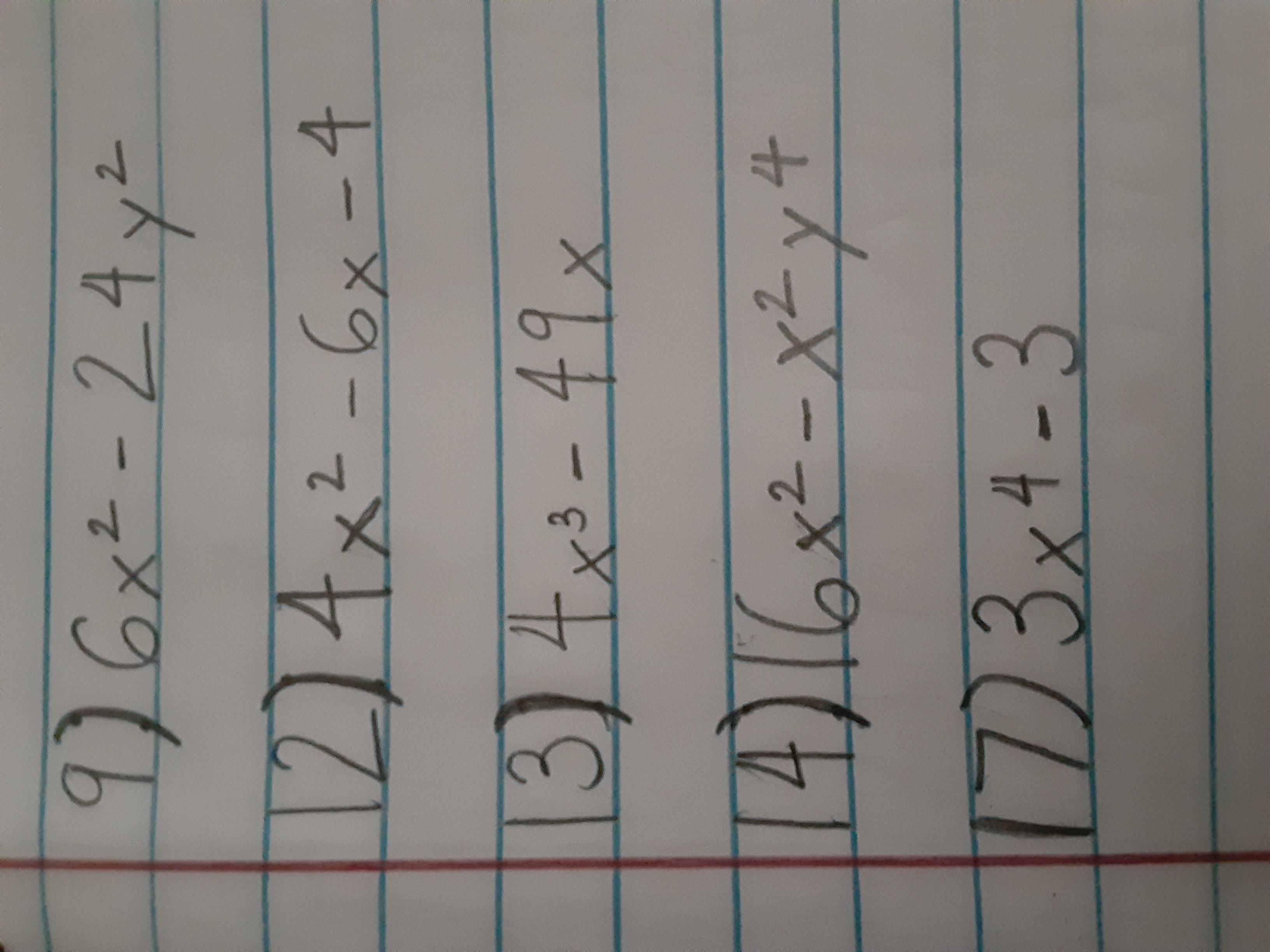 Solved Factoring Using Combinations. Please provide all | Chegg.com