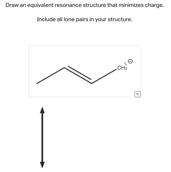 Solved Draw an equivalent resonance structure that minimizes | Chegg.com
