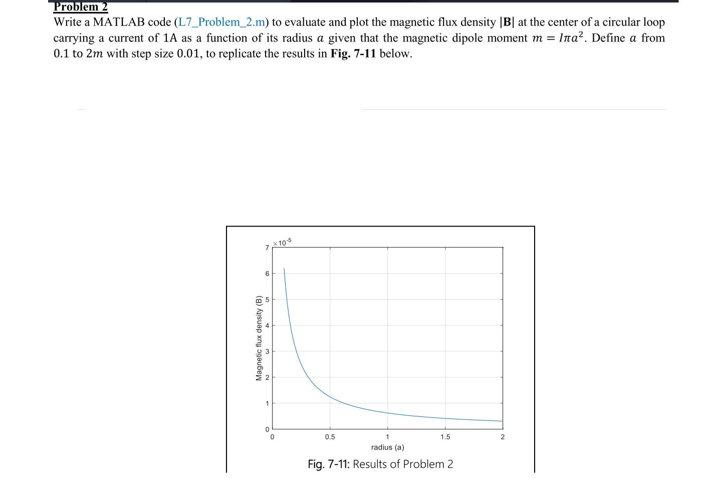 Solved Problem 2: Write a MATLAB code (L7_Problem_2.m) | Chegg.com