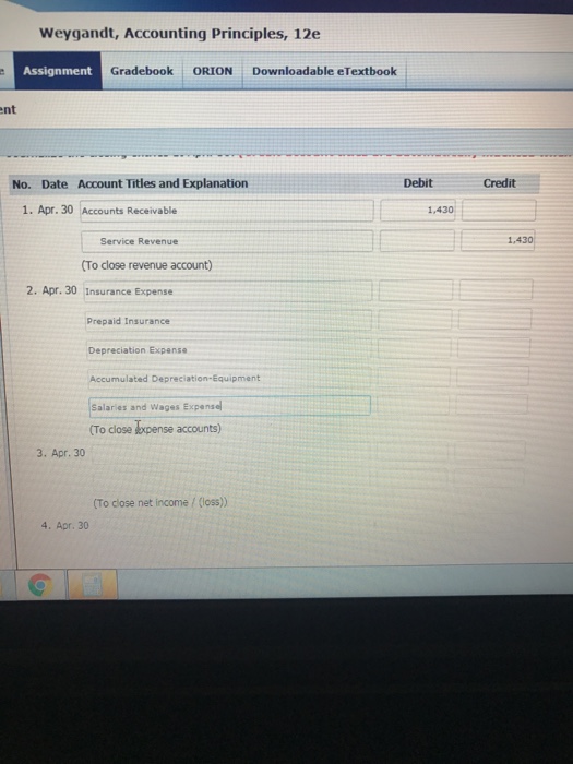 Solved Weygandt, Accounting Principles, 12e Assignment | Chegg.com