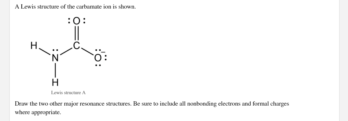Solved Which of the Lewis structures would be expected to | Chegg.com