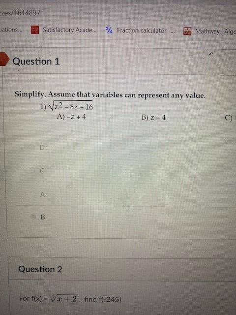 Solved Simplify. Assume that variables can represent any | Chegg.com