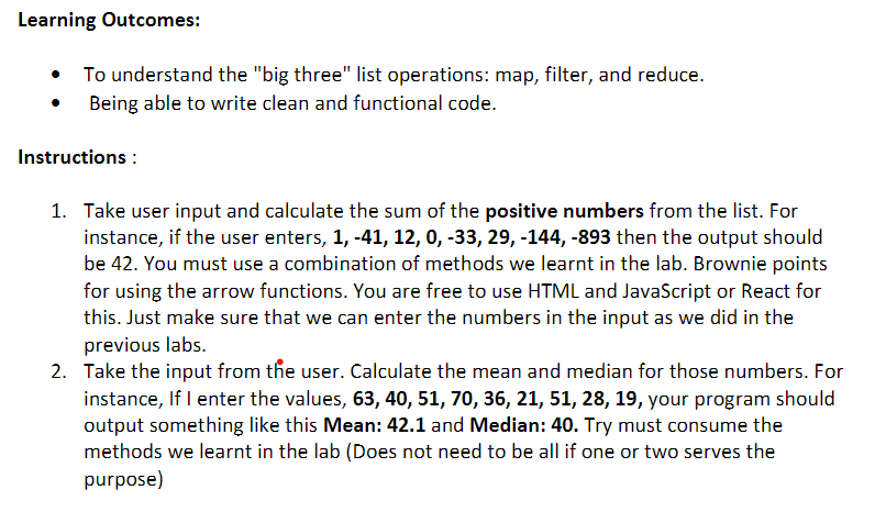 Solved Learning Outcomes: - To understand the "big three" | Chegg.com