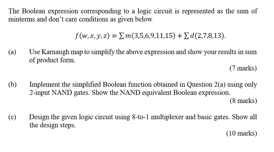 Solved The Boolean expression corresponding to a logic | Chegg.com