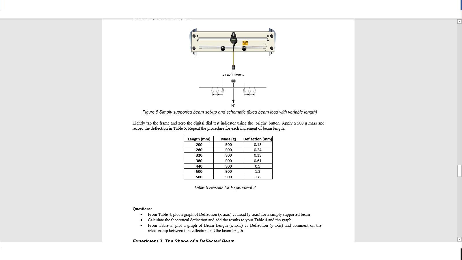 Part 1 Using a vernier gauge, measure the width and | Chegg.com