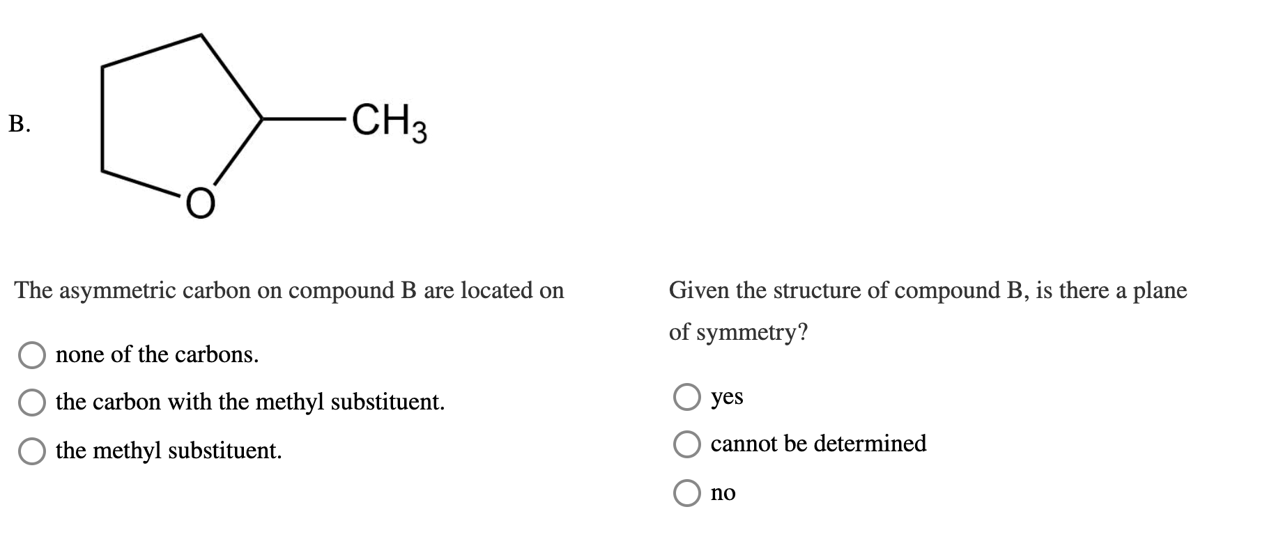 Solved Consider the three structures and identify the | Chegg.com