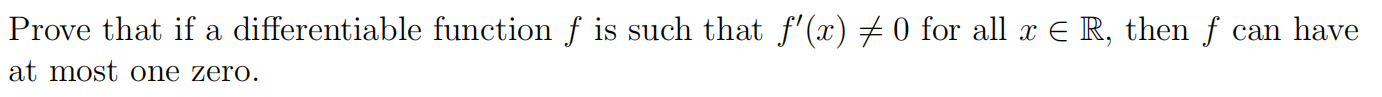 Solved Prove that if a differentiable function f is such | Chegg.com