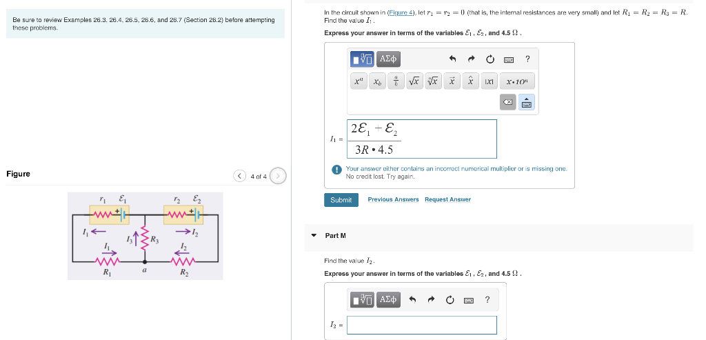 Solved Be sure to review Examples 26.3. 26.4, 26.5, 26.6, | Chegg.com