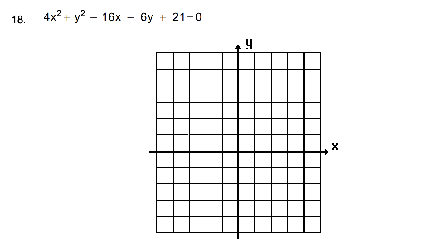 Solved Name the conic section described by each of the | Chegg.com
