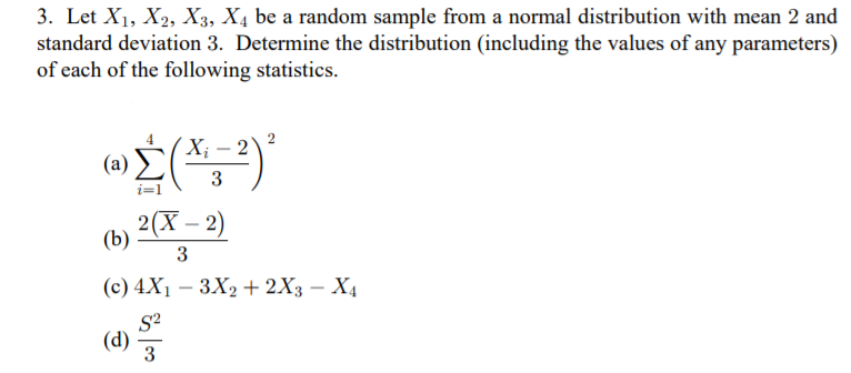 Solved Let be a random sample from a normal distribution | Chegg.com