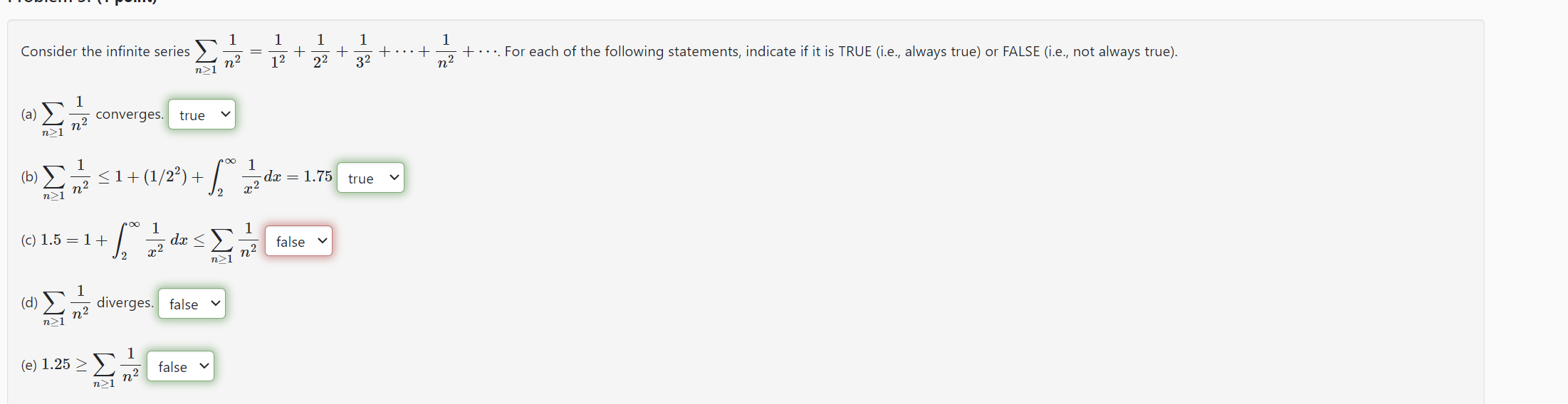 Solved Consider the infinite series | Chegg.com