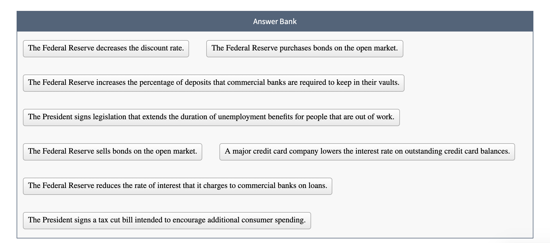 Solved Classify the actions described as examples of | Chegg.com