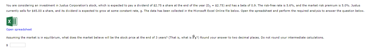 Solved Open spreadsheet $ | Chegg.com