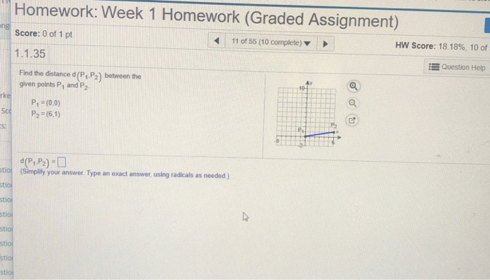 Solved Homework: Week 1 Homework (Graded Assignment) Score: | Chegg.com