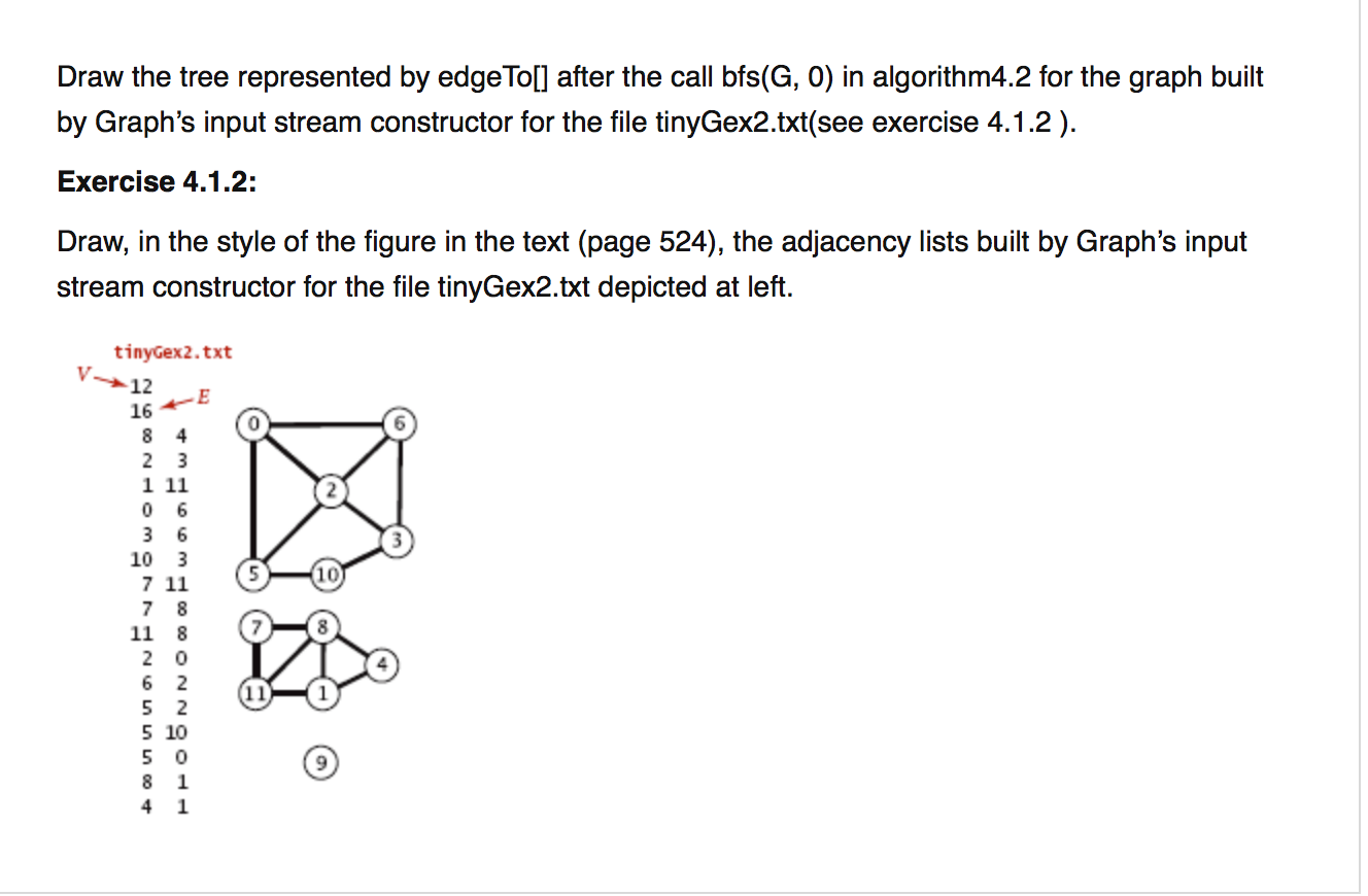Draw the tree represented by edge To[] after the call | Chegg.com