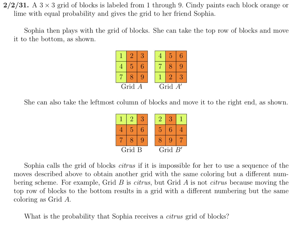 2/2/31. A 3 X 3 grid o 2/2/31. A 3x3 grid of blocks | Chegg.com