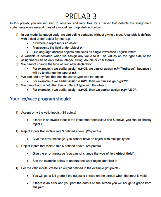 Solved PRELAB 3 In this prelab, you are required to write | Chegg.com