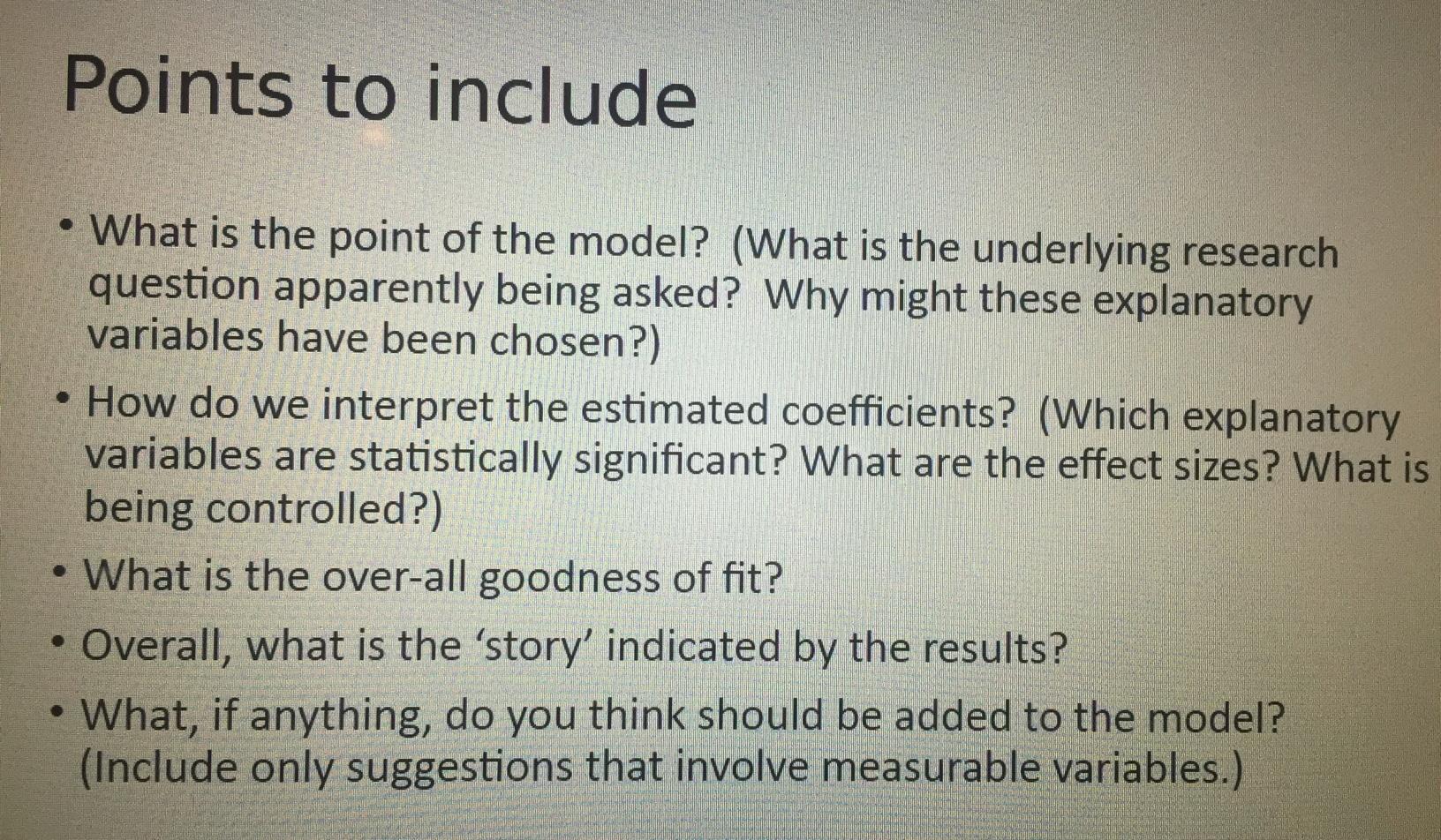 Solved Write a short explanation (in words) of what the | Chegg.com