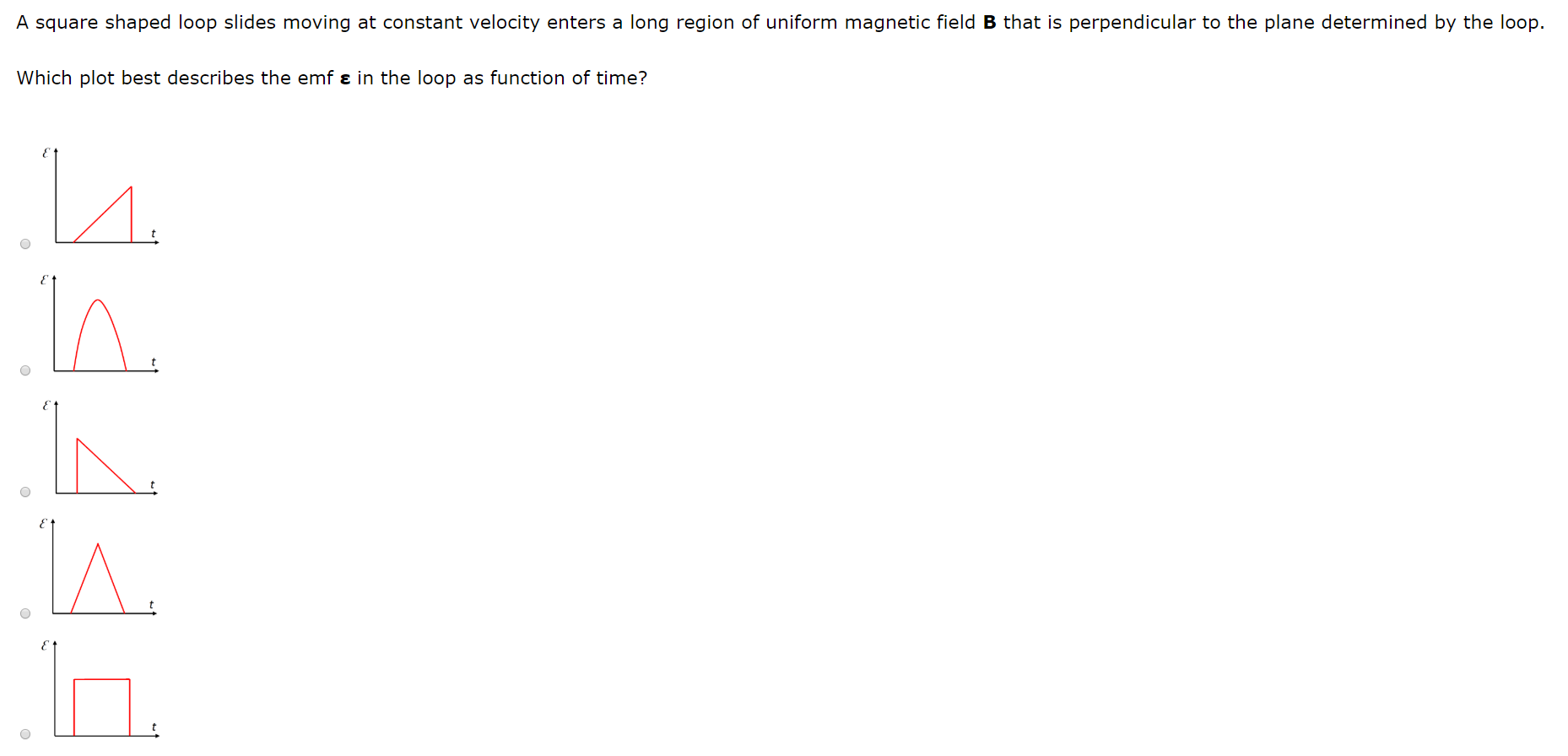 Solved A square shaped loop slides moving at constant | Chegg.com