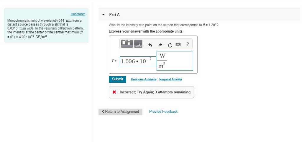Solved Monochromatic Light Of Wavelength 544 Nm From A