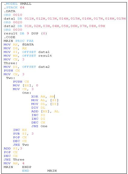 Solved Following Is Assembly Code Of 8088 Microprocessor