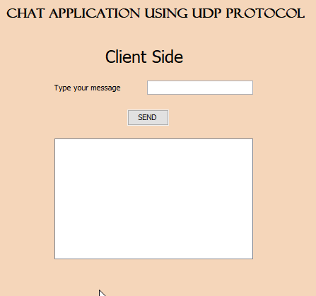 this is a UDP protocol chat application between | Chegg.com