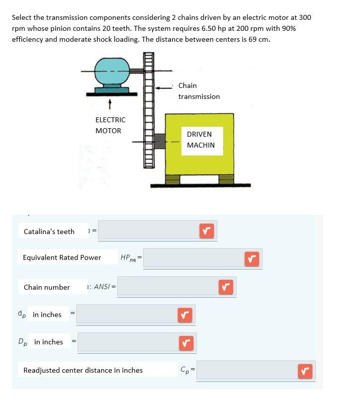 Select the transmission components considering 2 | Chegg.com
