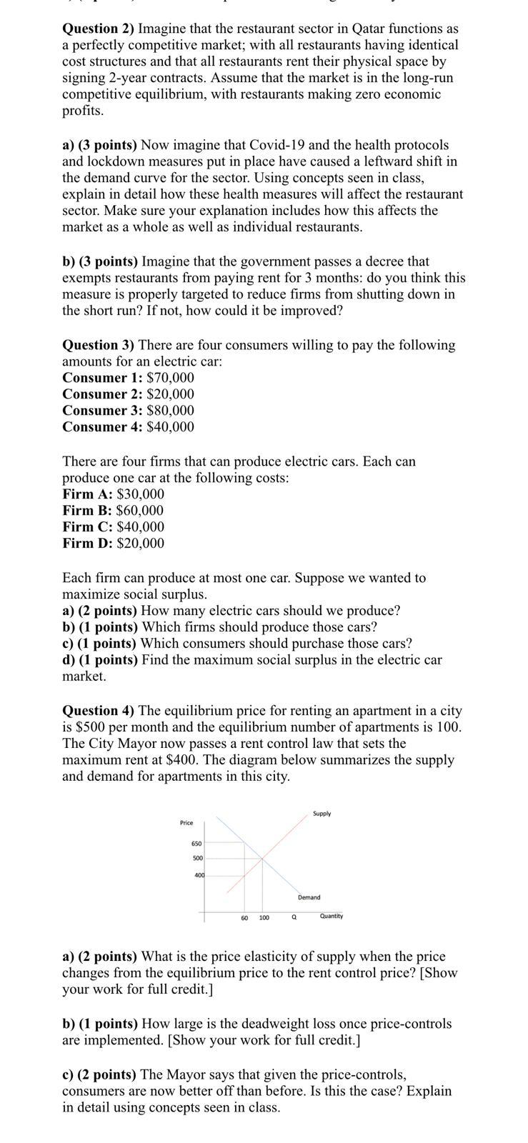 Solved Question 1 Suppose You Are Analyzing Firms In A