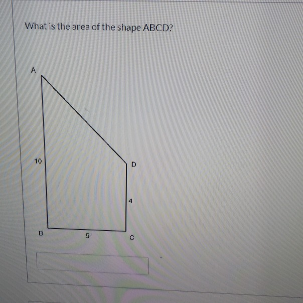 Solved What is the area of the shape ABCD? lo | Chegg.com