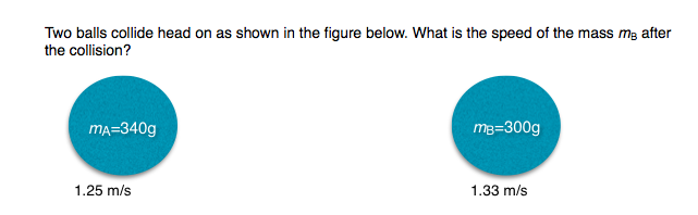 Solved Two balls collide head on as shown in the figure | Chegg.com